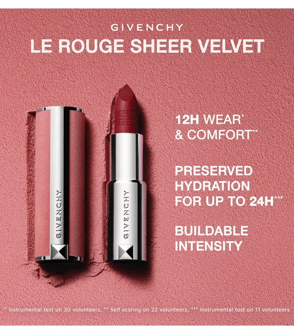 Givenchy Le Rouge Sheer Velvet Refillable Matte Lipstick - Pink