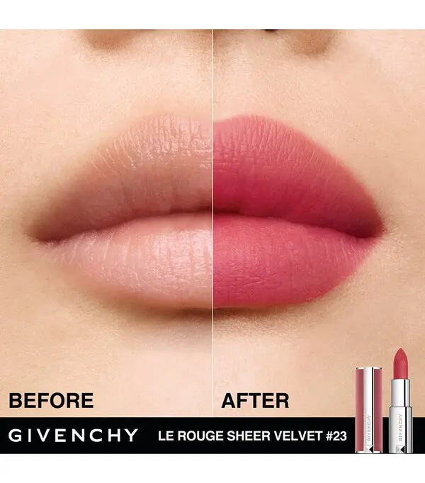 Givenchy Le Rouge Sheer Velvet Refillable Matte Lipstick - Pink
