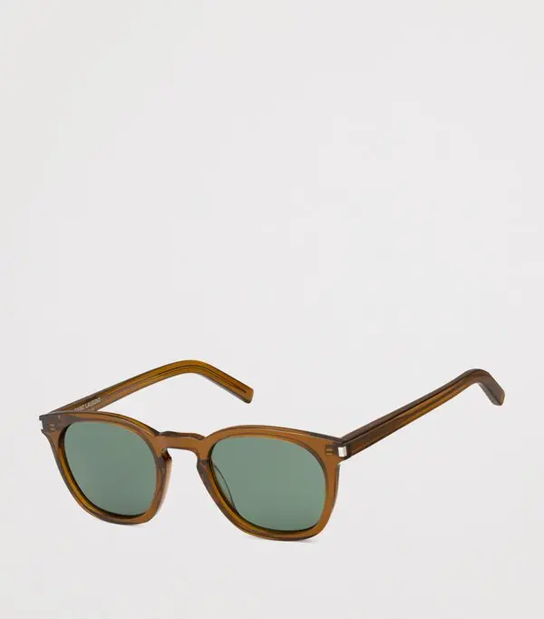 Saint Laurent Acetate Round Sunglasses