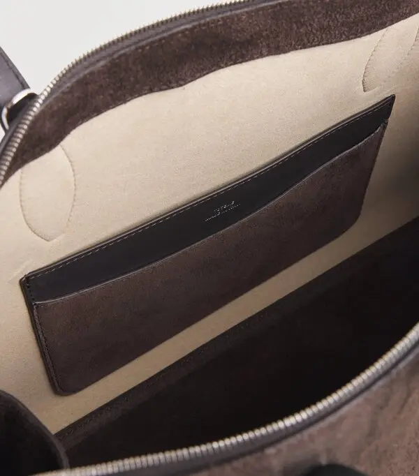 TOTEME Day Medium Suede Shoulder Bag