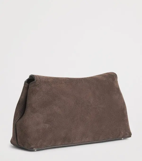 TOTEME Suede T-lock Clutch Bag