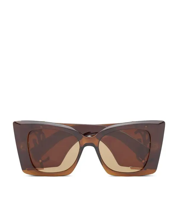 Saint Laurent Cassandre M119 Cat-eye Sunglasses - Brown