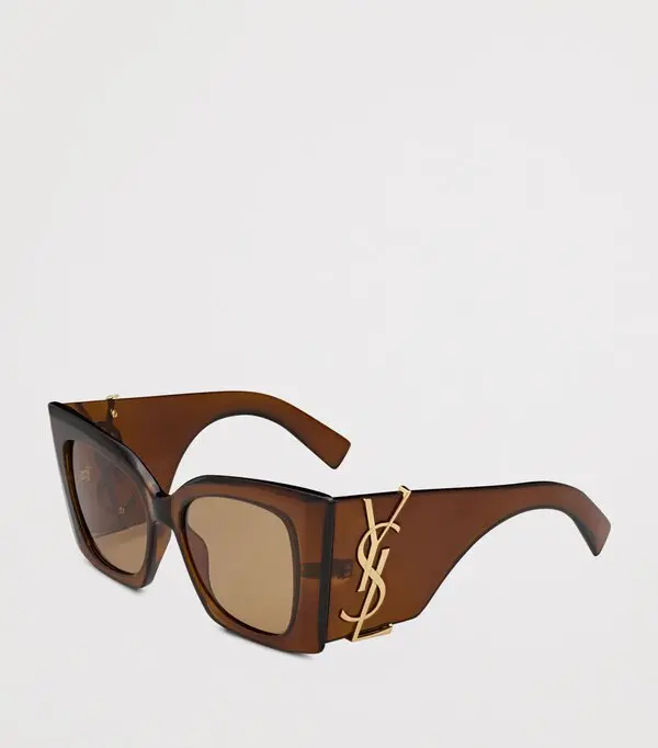 Saint Laurent Cassandre M119 Cat-eye Sunglasses - Brown