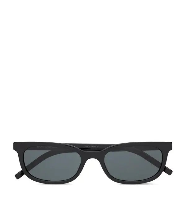 Saint Laurent Acetate Wellington Sunglasses - Black