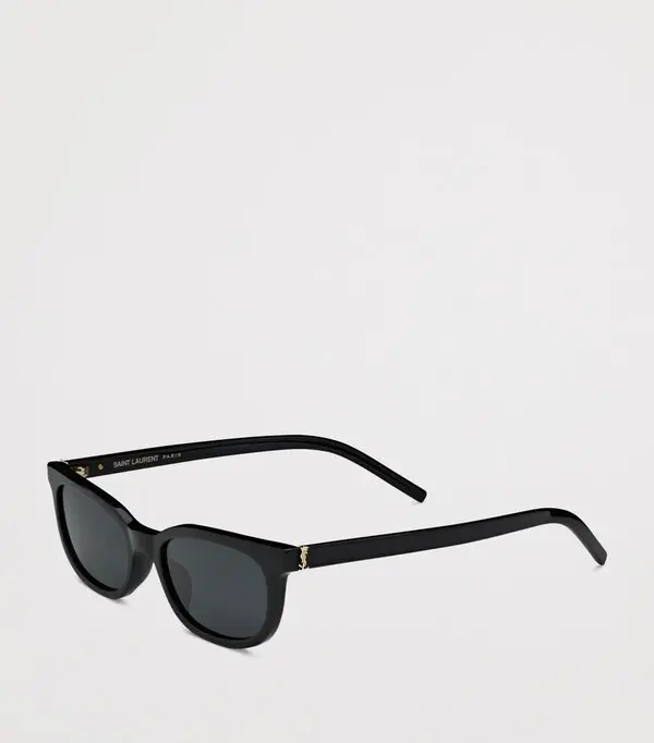 Saint Laurent Acetate Wellington Sunglasses - Black
