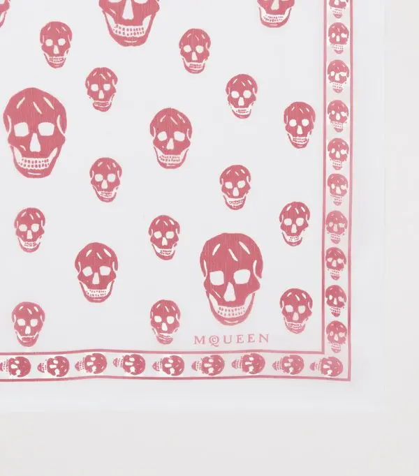 Alexander McQueen Silk Skull Scarf - Ivory