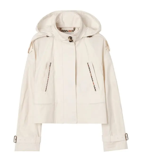 Burberry Ladymoor Water-resistant Cotton Jacket - White