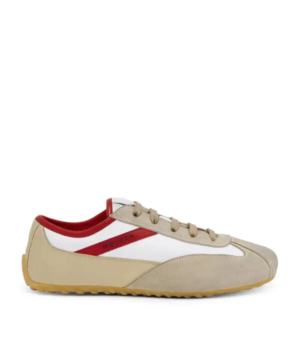 Alexander McQueen Calfskin Boxe Sneakers - Brown