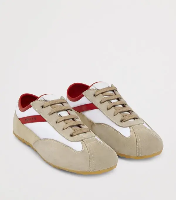 Alexander McQueen Calfskin Boxe Sneakers - Brown