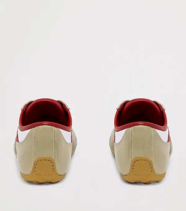 Alexander McQueen Calfskin Boxe Sneakers - Brown