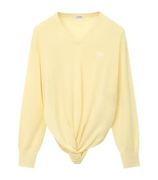 Loewe Wool-blend V-neck Sweater