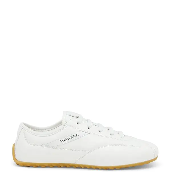 Alexander McQueen Calfskin Boxe Sneakers - Nude