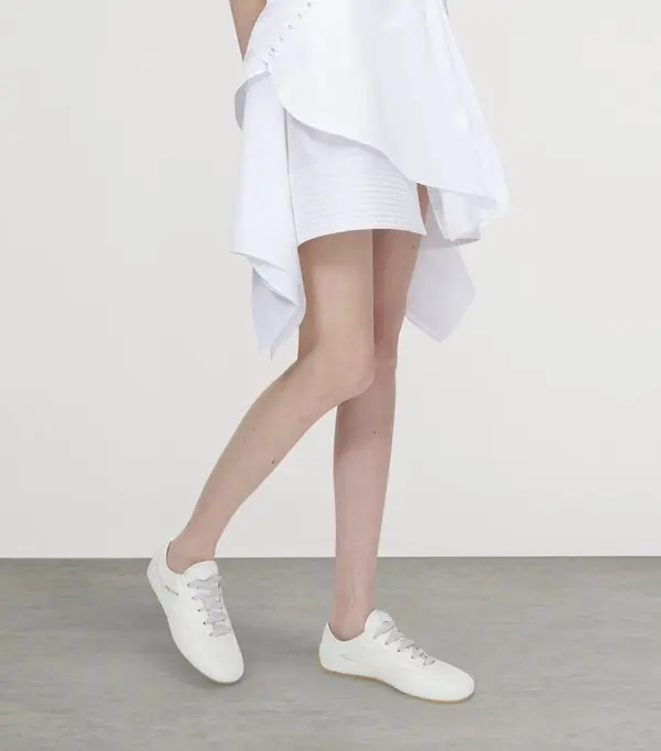 Alexander McQueen Calfskin Boxe Sneakers - Nude