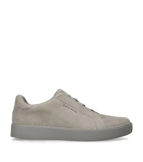Cole Haan Grandprø Luxe Leather Slip-on Sneakers - Grey