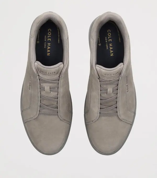 Cole Haan Grandprø Luxe Leather Slip-on Sneakers - Grey