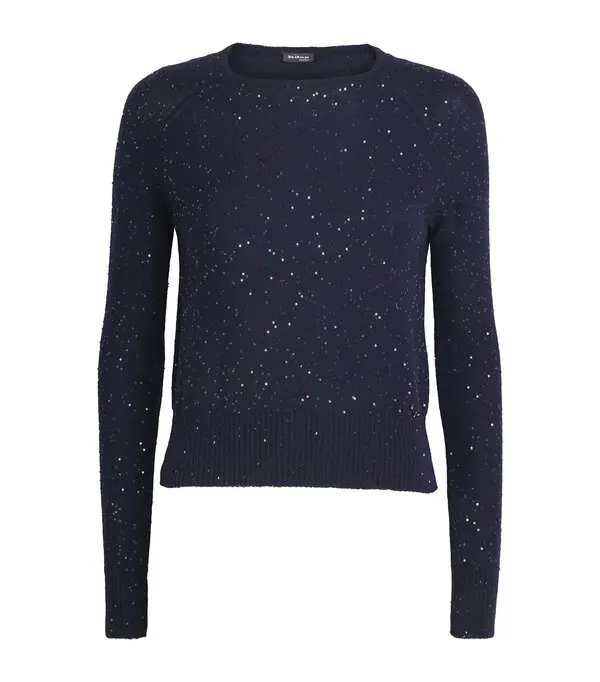 Kiton Cashmere Sequin Embellished Sweater