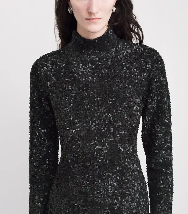 Adam Lippes Sequinned Samadhi Midi Dress
