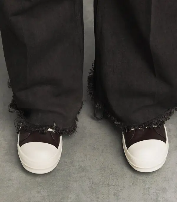 Rick Owens Leather High-top Sneakers