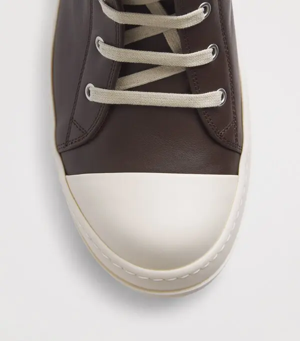 Rick Owens Leather High-top Sneakers
