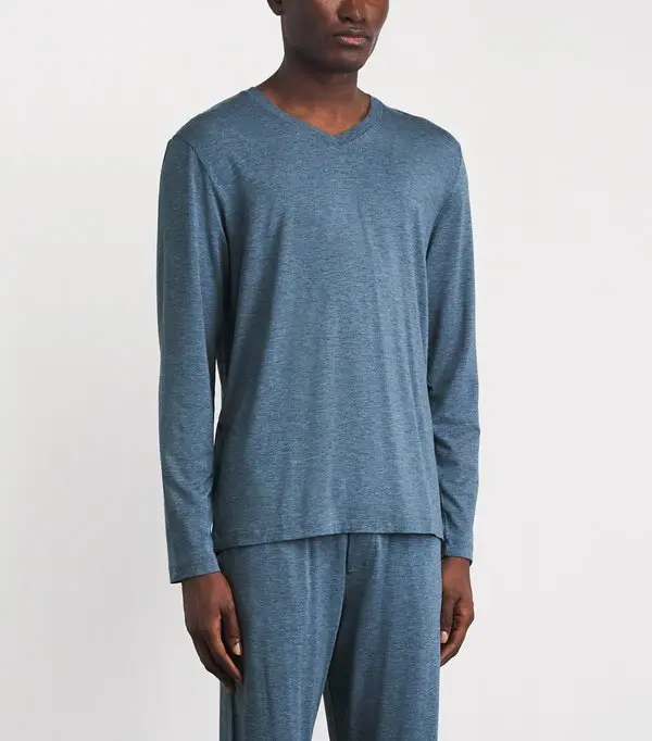 Hanro V-neck Casuals Long-sleeve T-shirt