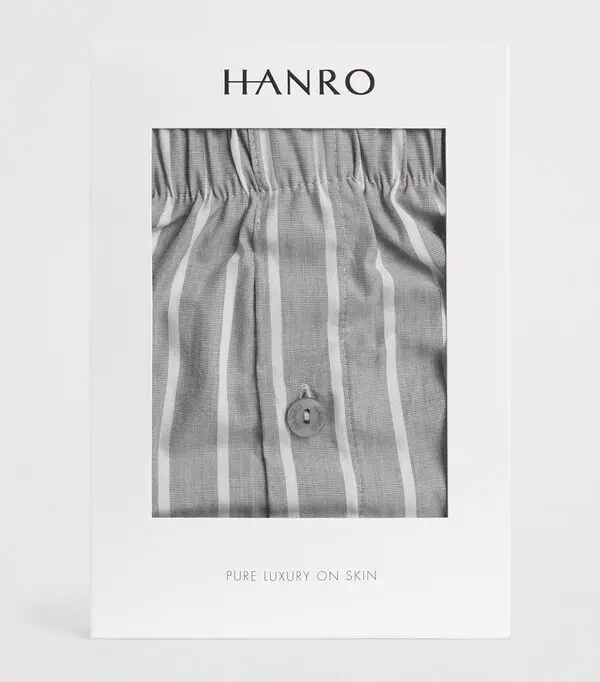 Hanro Cotton Woven Boxer Shorts