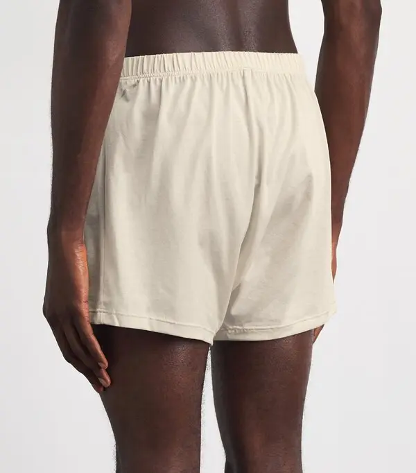 Hanro Cotton Sporty Boxer Shorts - Beige