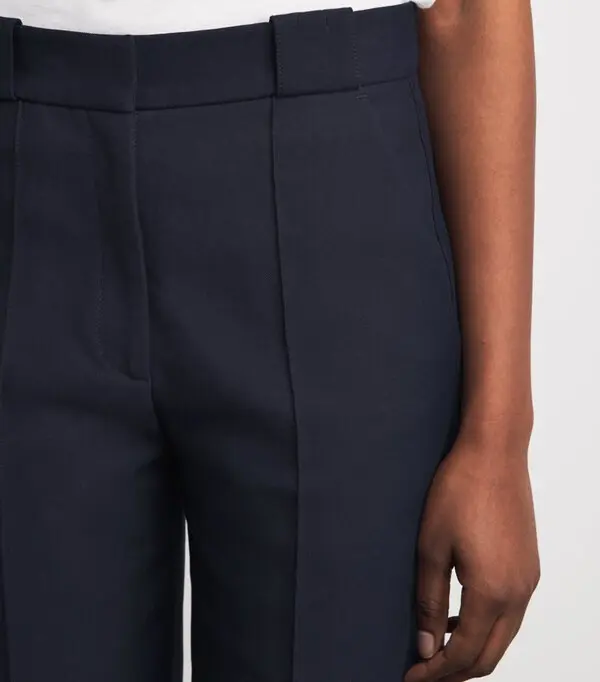 ME+EM Cotton Cropped Wide-leg Trousers