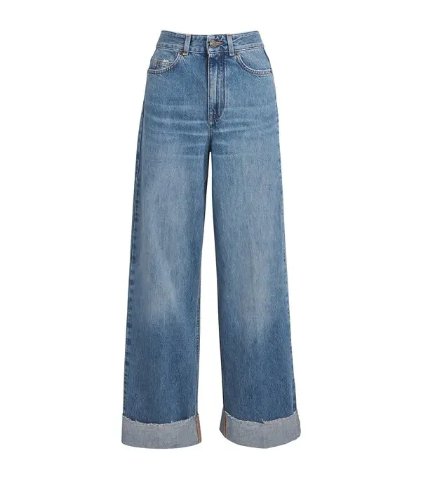 ME+EM Ankle Grazer Straight Jeans - Blue