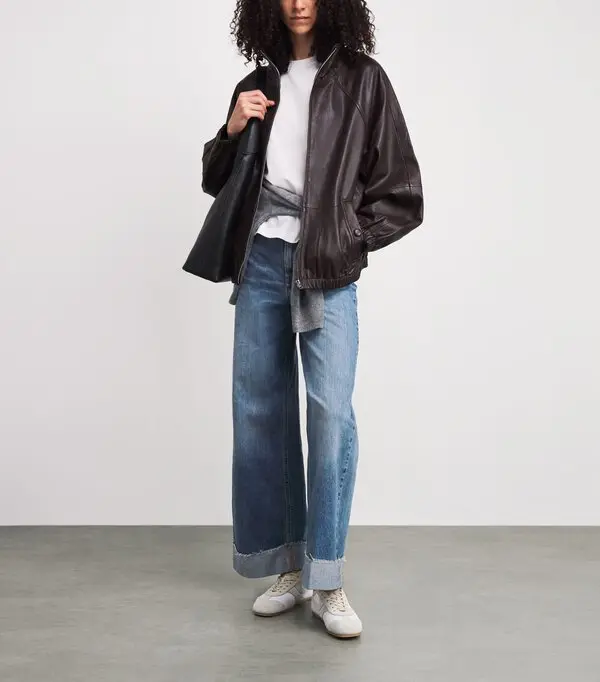 ME+EM Ankle Grazer Straight Jeans - Blue