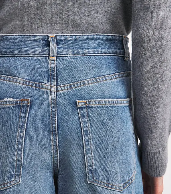 ME+EM Ankle Grazer Straight Jeans - Blue