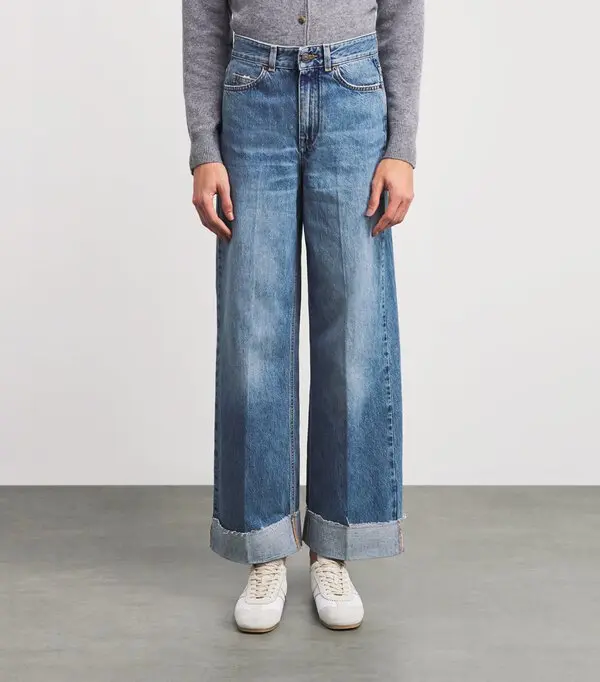 ME+EM Ankle Grazer Straight Jeans - Blue
