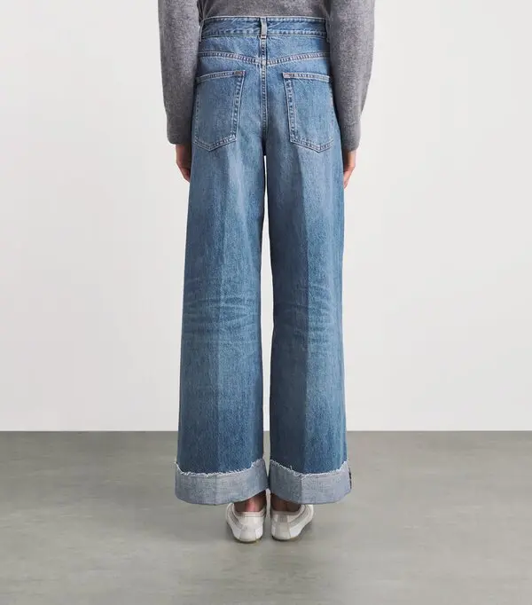ME+EM Ankle Grazer Straight Jeans - Blue