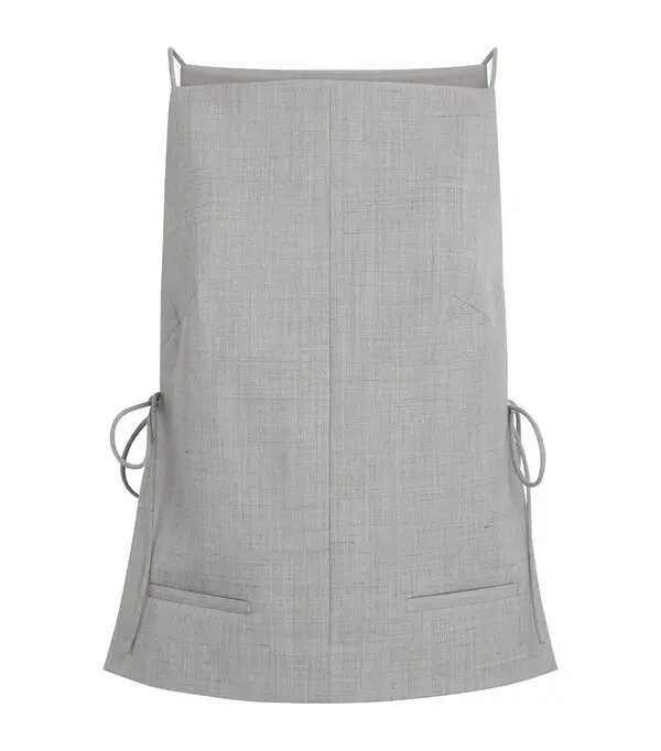 ST. AGNI Square Side-tie Cami Top - Grey