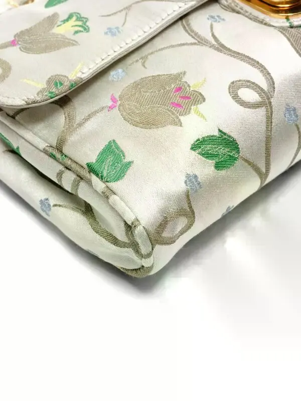Prada Brocade Floral-pattern Shoulder Bag