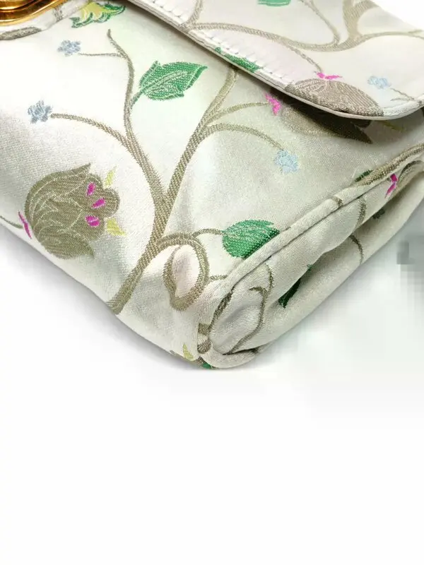 Prada Brocade Floral-pattern Shoulder Bag