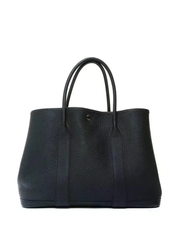 Hermès Garden Party Leather Tote Bag - Black