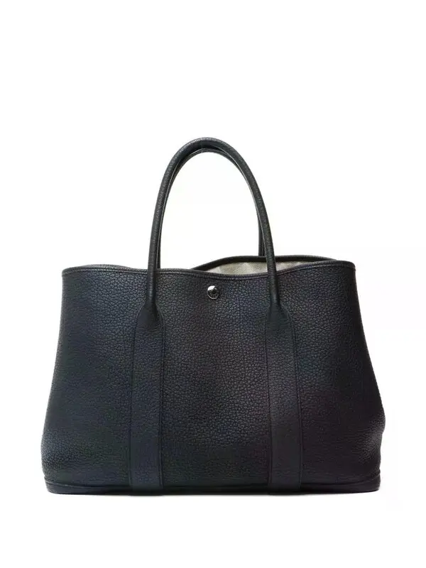 Hermès Garden Party Leather Tote Bag - Black