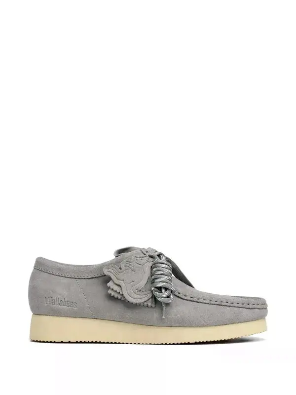 Clarks Wallabee Lace-up Suede Boots - Grey