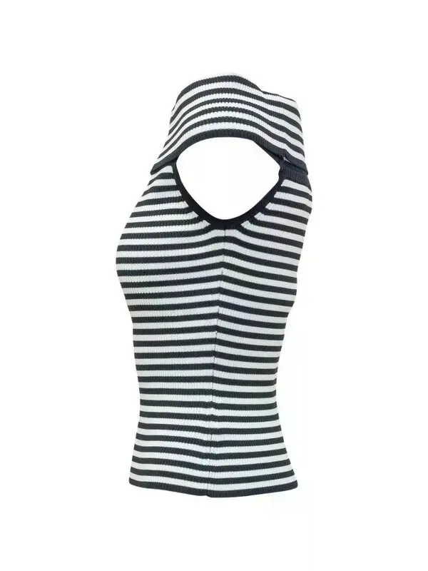 Michael Kors Striped Foldover Top