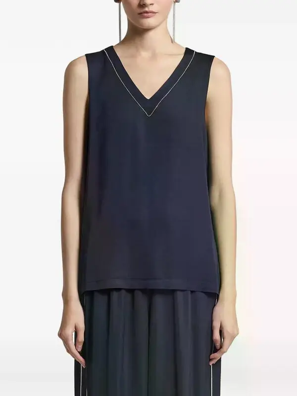 Peserico Aurea V-neck Sleeveless Top