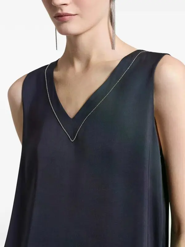 Peserico Aurea V-neck Sleeveless Top