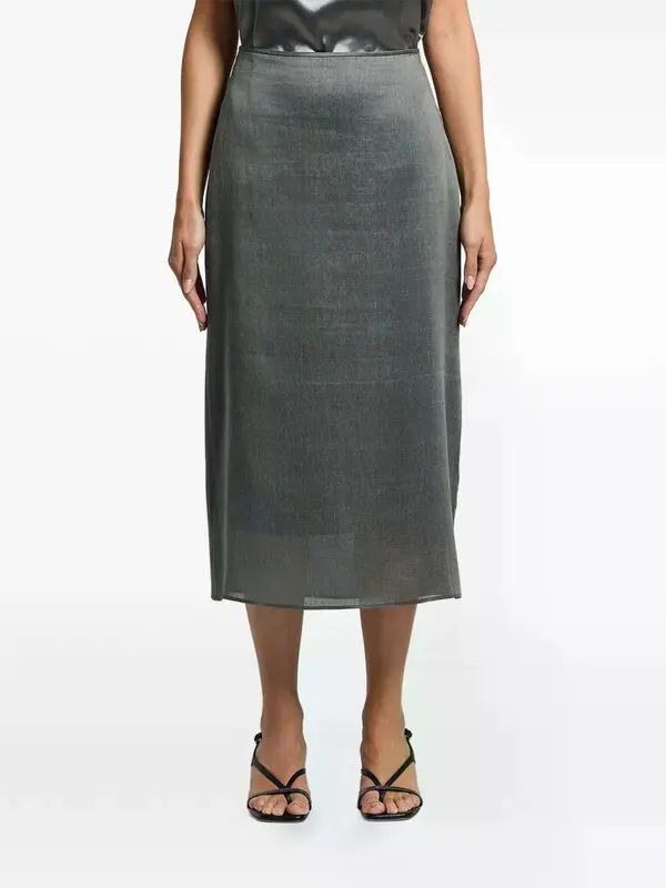 Peserico Side-slit Midi Skirt