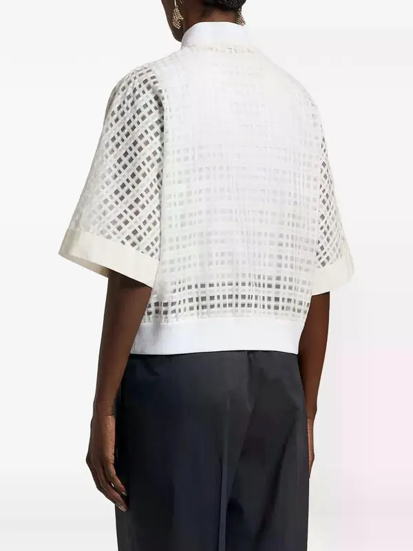 Peserico Grid Bomber Jacket