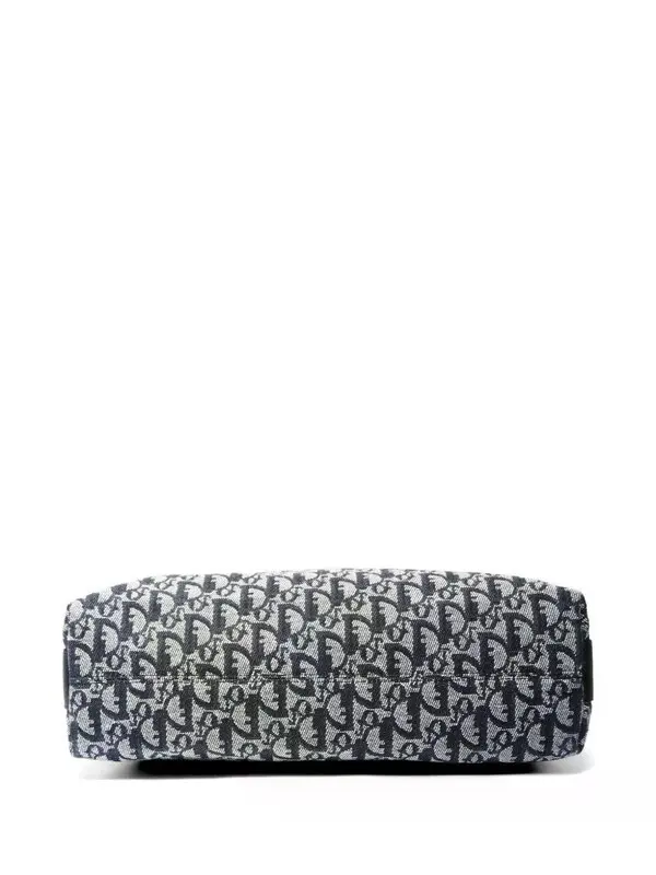 Dior 2000s Trotter Canvas Shoulder Bag - Blue