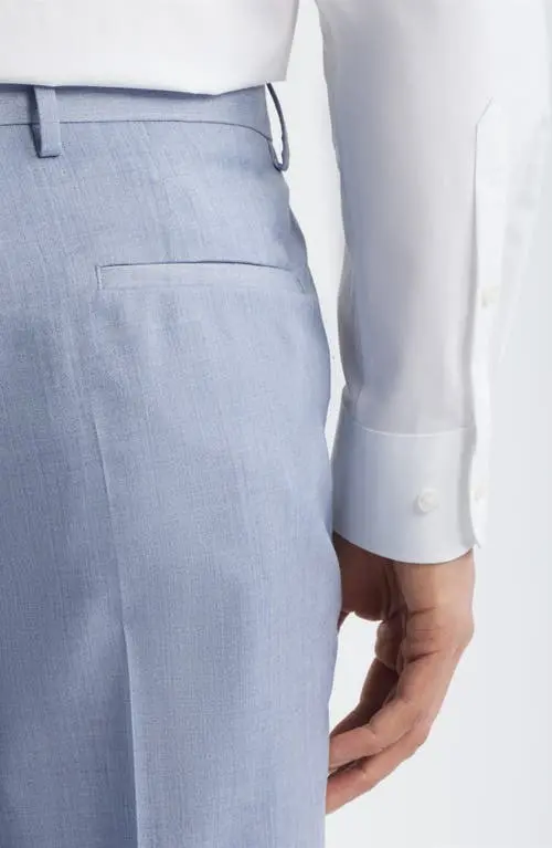 BOSS Genius Slim-fit Wool Dress Pants - Blue