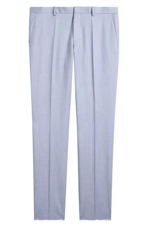 BOSS Genius Slim-fit Wool Dress Pants - Blue
