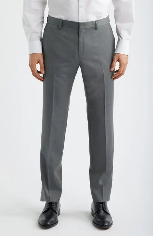 BOSS Genius Slim-fit Wool Dress Pants - Light Past/grey