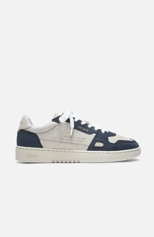 Axel Arigato Dice Lo Cracked Leather Sneakers - Beige/blue