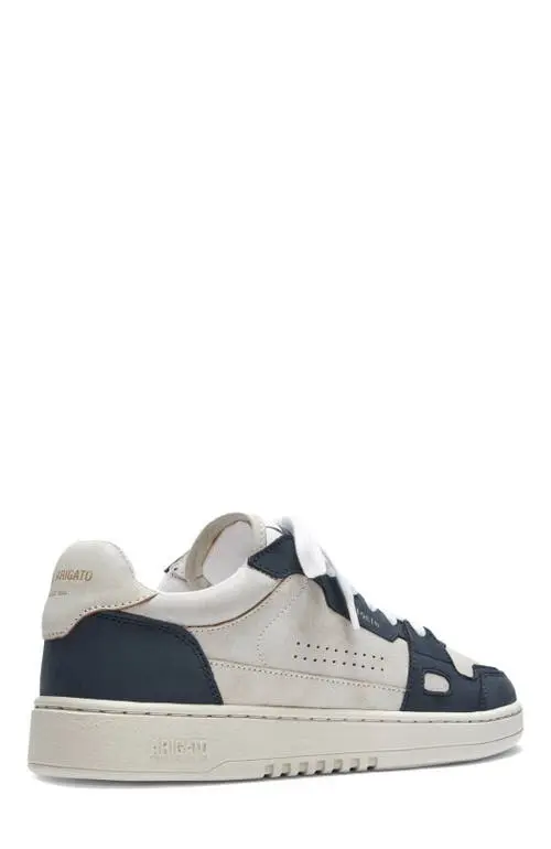 Axel Arigato Dice Lo Cracked Leather Sneakers - Beige/blue