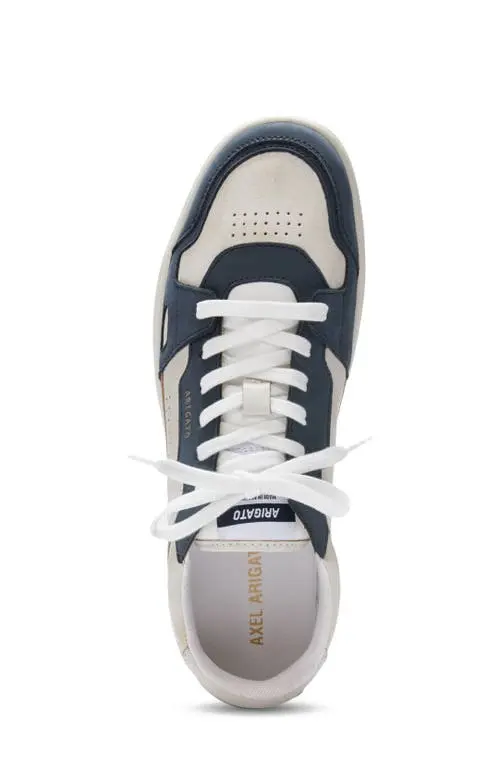 Axel Arigato Dice Lo Cracked Leather Sneakers - Beige/blue